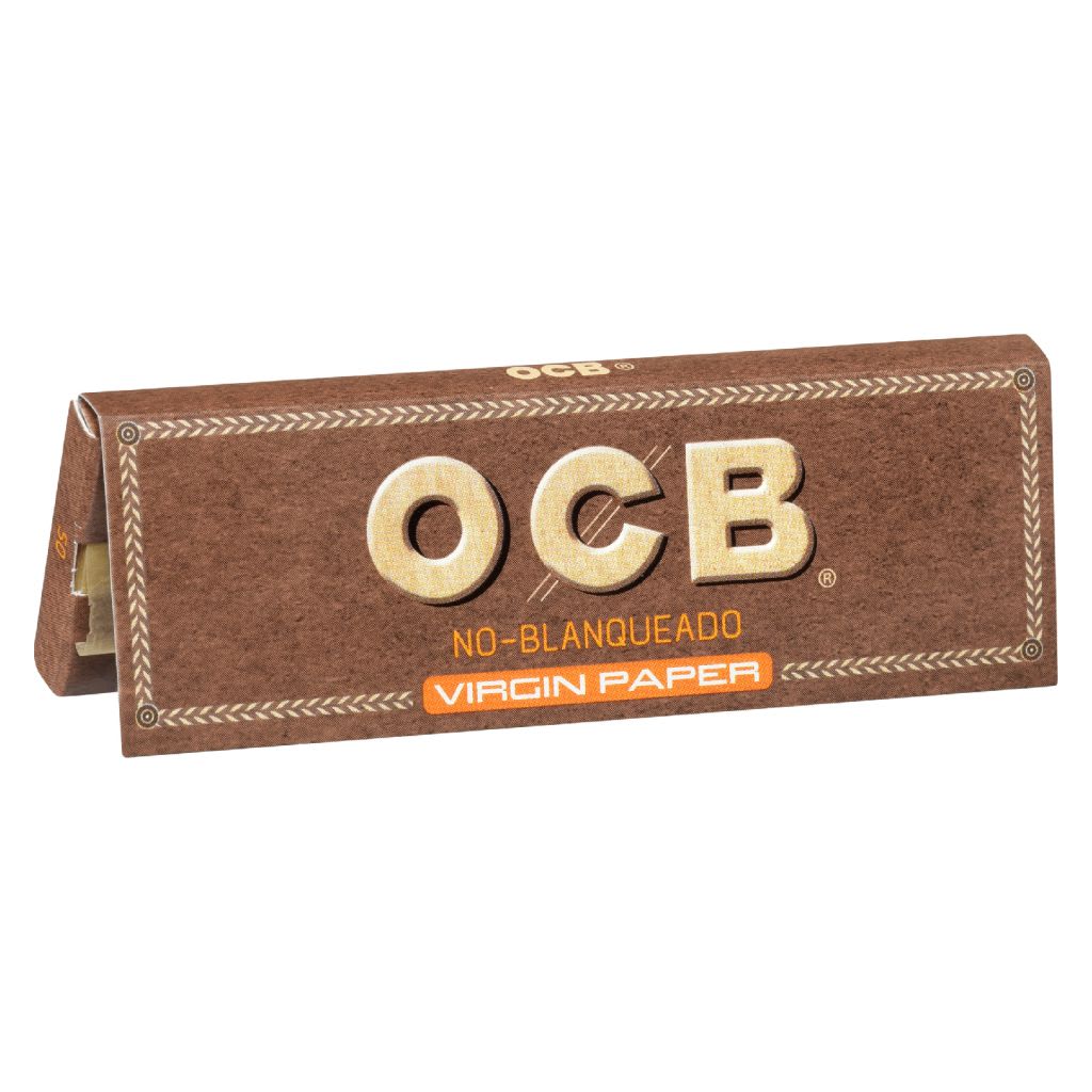 OCB Virgin Unbleached 1 1/4 1.25" Rolling Papers, Cones a...
