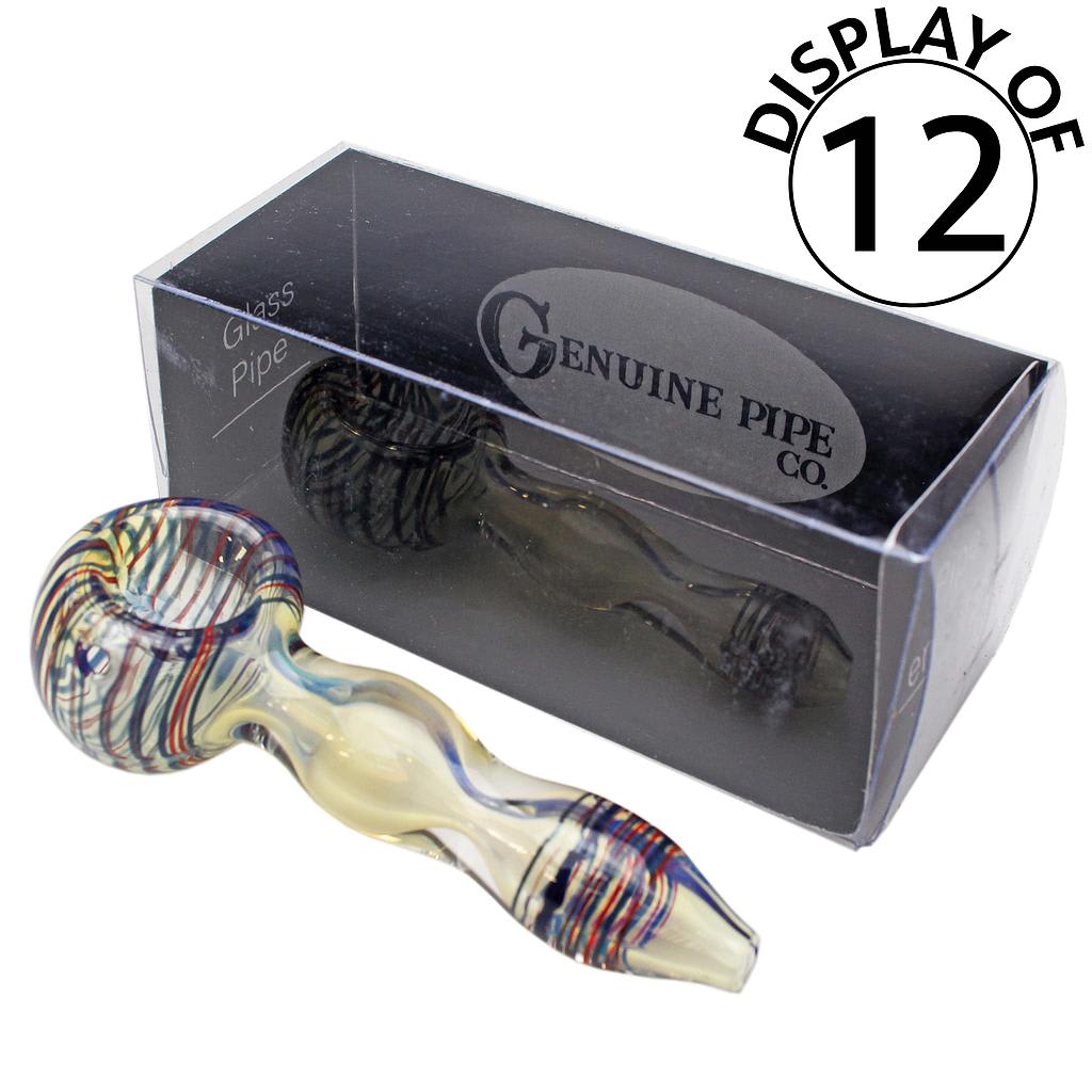 Glass Pipe Genuine Pipe Co 3" Double Blown Fumed - Pacifi...