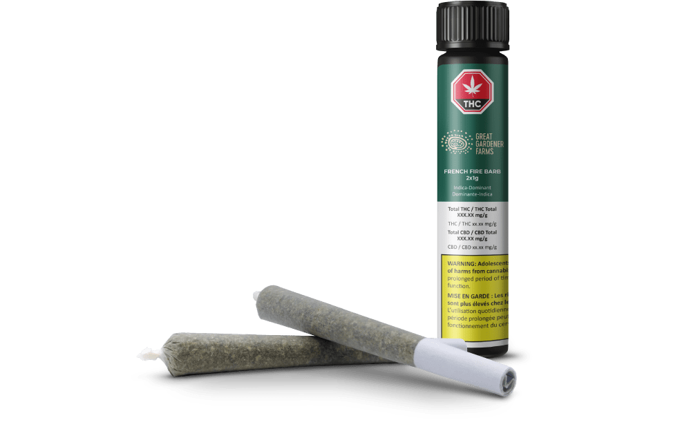 Great Gardener Farms| French Fire Barb Pre-rolls 2x1g - T...