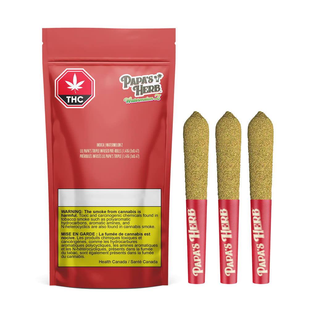 WATERMELON Z INFUSED PRE-ROLLS - 3x0.5g - Rest - Trugreen...