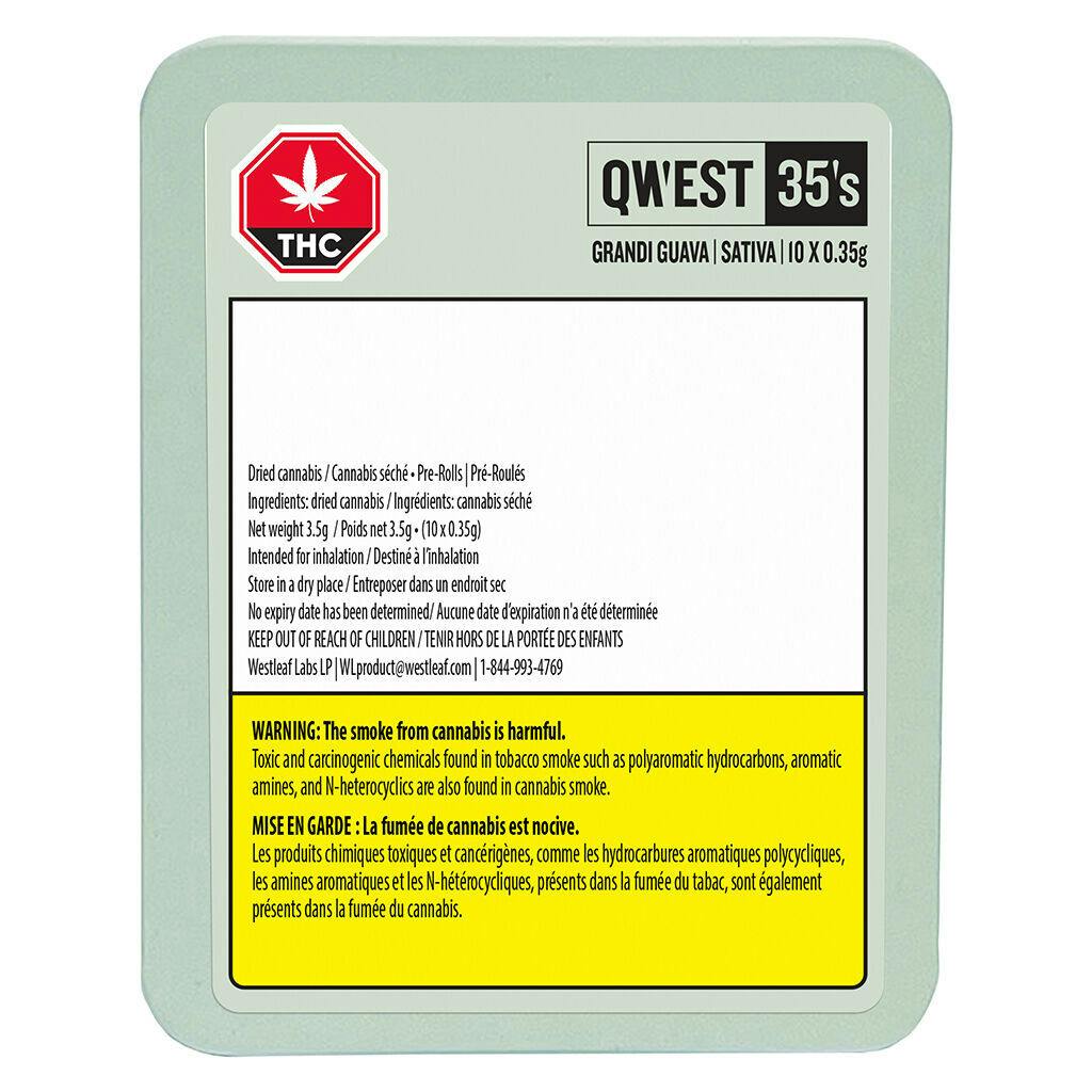 QWEST - 35'S Grape Cream Cake - Pre-rolls - 10x0.35 | Res...