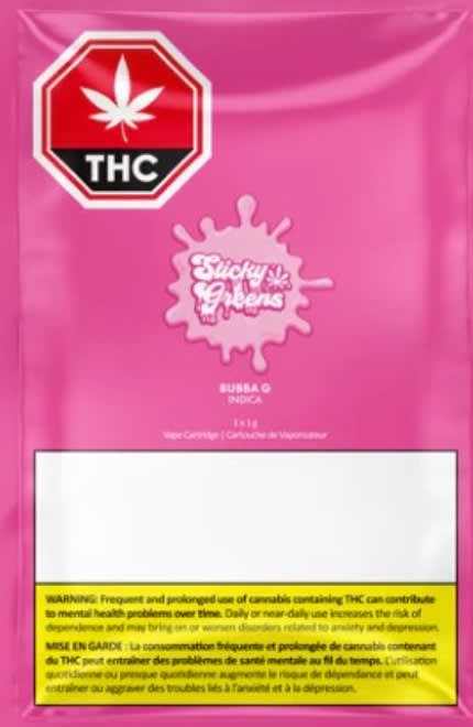 BUBBA G VAPE | Sticky Greens - 1 x 1g | Rest - Trugreen C...