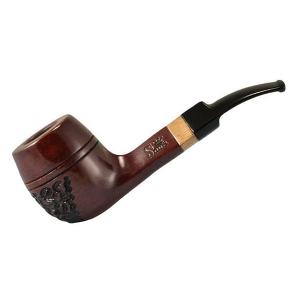 Pulsar | Shire Engraved Bulldog Cherry Wood Pipe - Trugre...